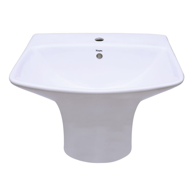 Buy Glen Wash Basin with Integrated Half Pedestal | Neycer